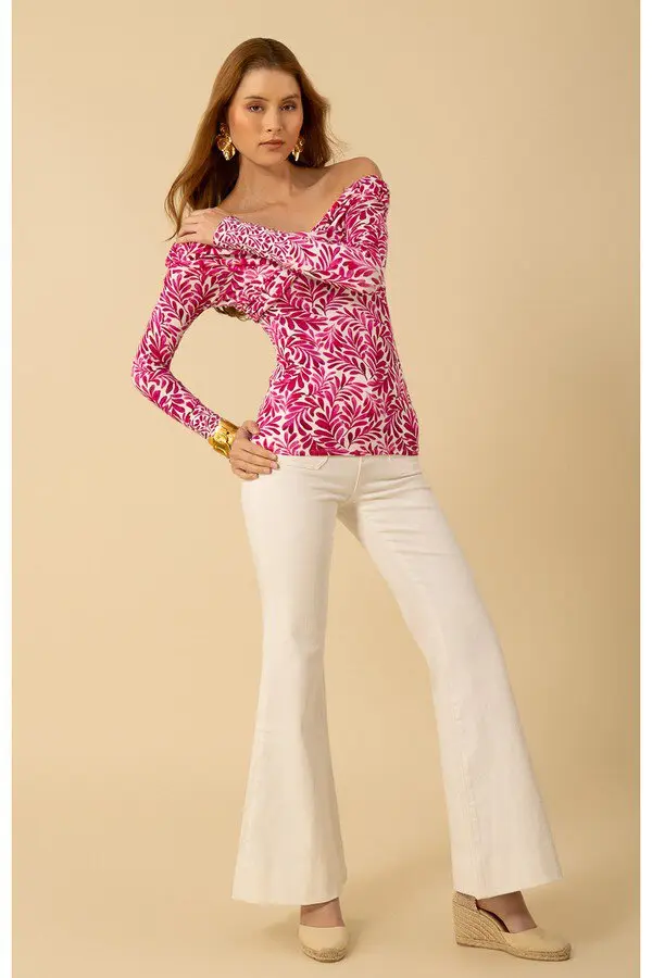 Hale Bob Emmie Jersey Top - Pink