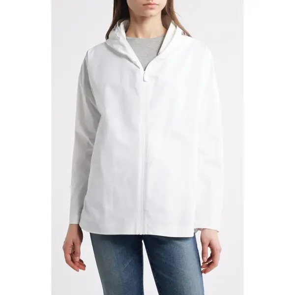 SAVE THE DUCK Dawa Water Repellent Hooded Rain Jacket - White