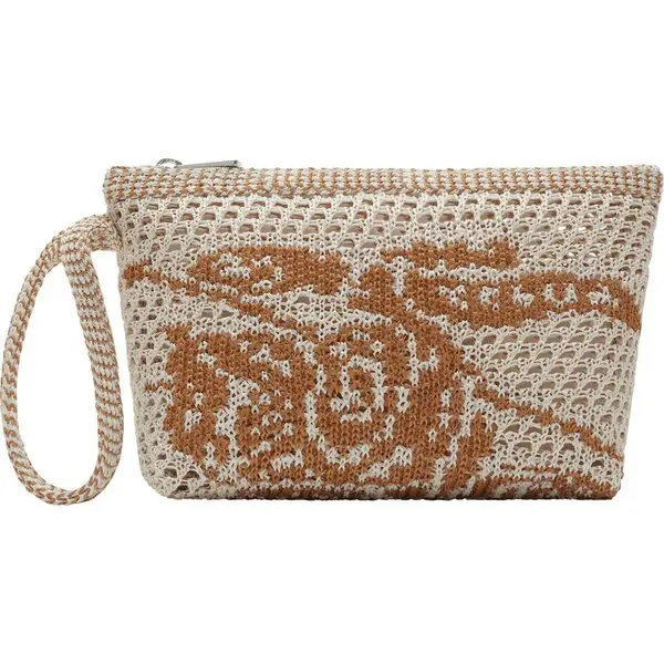 Burberry Ekd Crochet Zip Pouch - White/sand