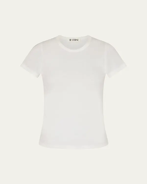Eterne Fitted Short-sleeve T-shirt - Ivory