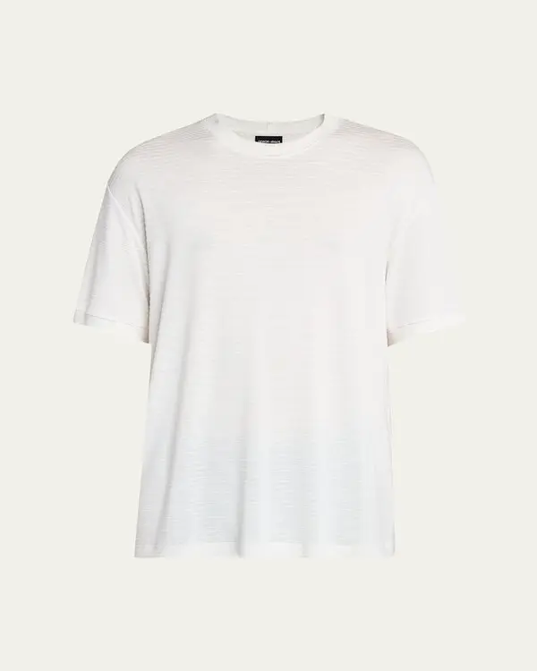 Giorgio Armani Textured Stripe T-shirt