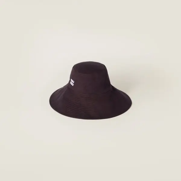 Miu Miu Denim Bucket Hat - Amaranth/forest Green