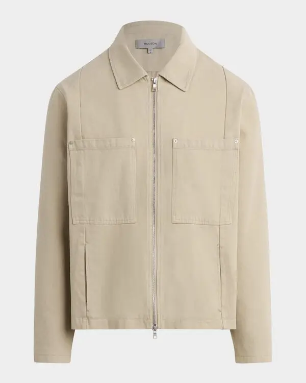 Hudson Jeans Overdyed Twill Work Jacket - Desert Road