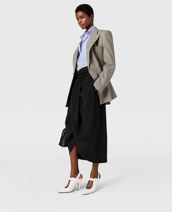 Stella McCartney Ruched Wrapped Midi Skirt