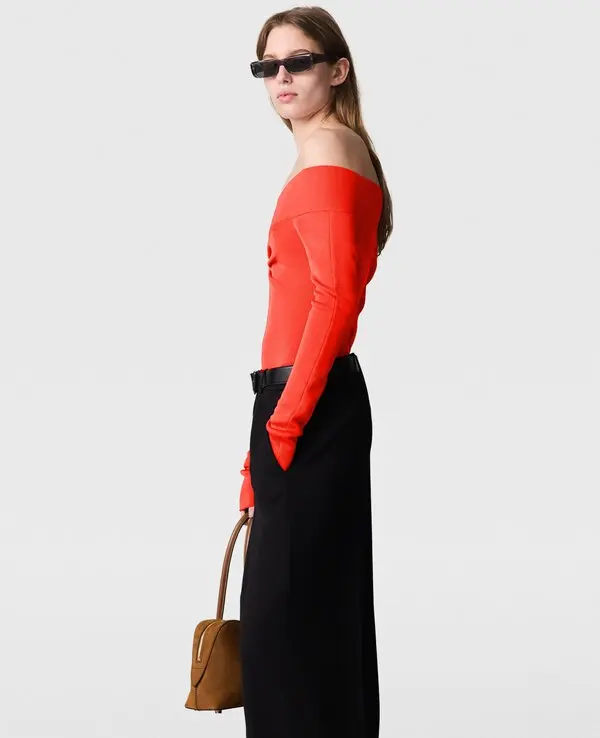 Stella McCartney Sheer Long-sleeve Mesh Top
