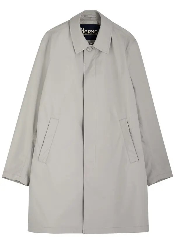 Herno Shell Coat - Light Grey