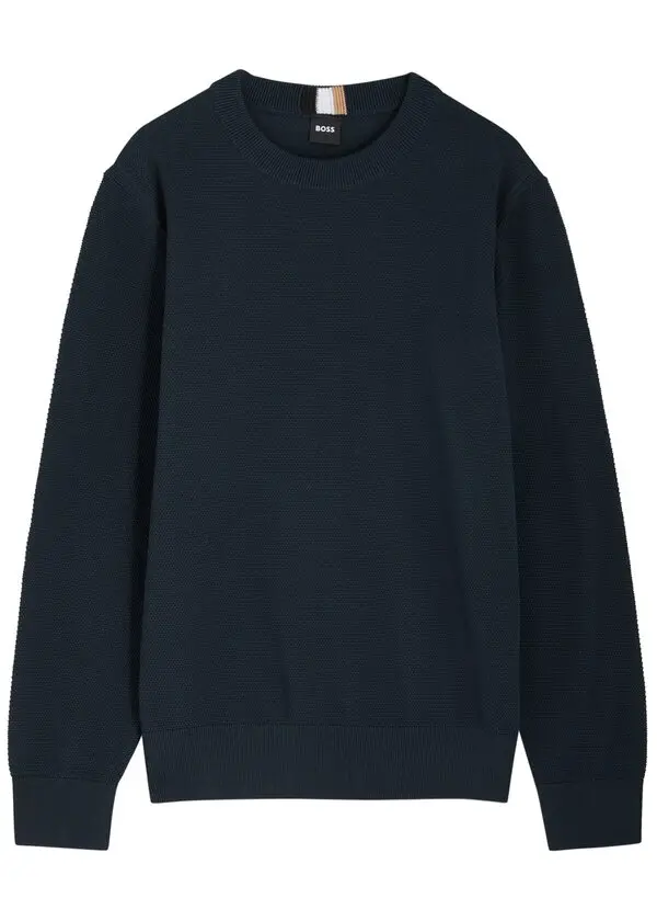 Hugo Boss Textured Cotton Jumper