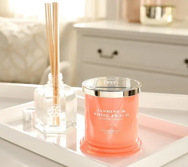 HOMEWORX BY SLATKIN + CO. Homeworx Slatkin & Co. 8oz Candle & Reed Diffuser Set