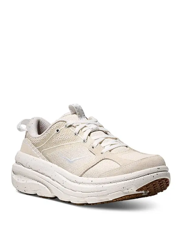 Hoka Bondi B3 Running Sneakers - Frost/pepper