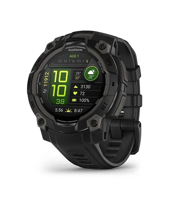 GARMIN Instinct 3 Amoled Smartwatch, 45mm - Black
