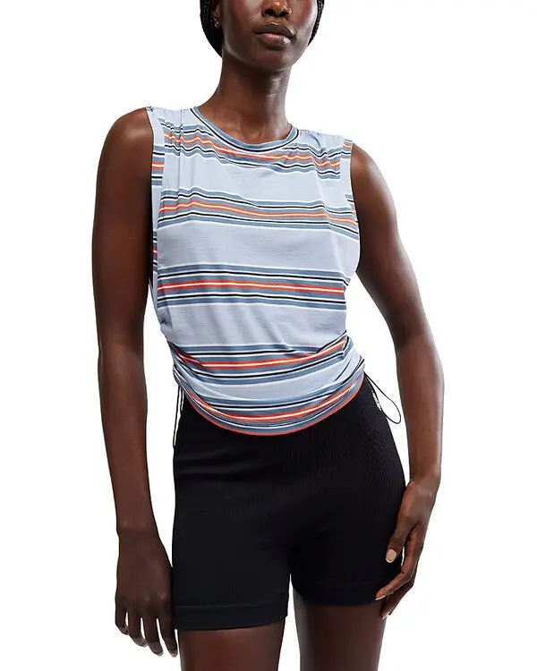 Free People Sport Mode Muscle Tee - Steel Combo
