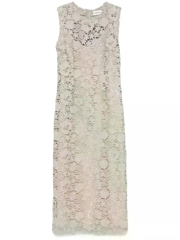 P.a.r.o.s.h Peonia Midi Dress - Grey