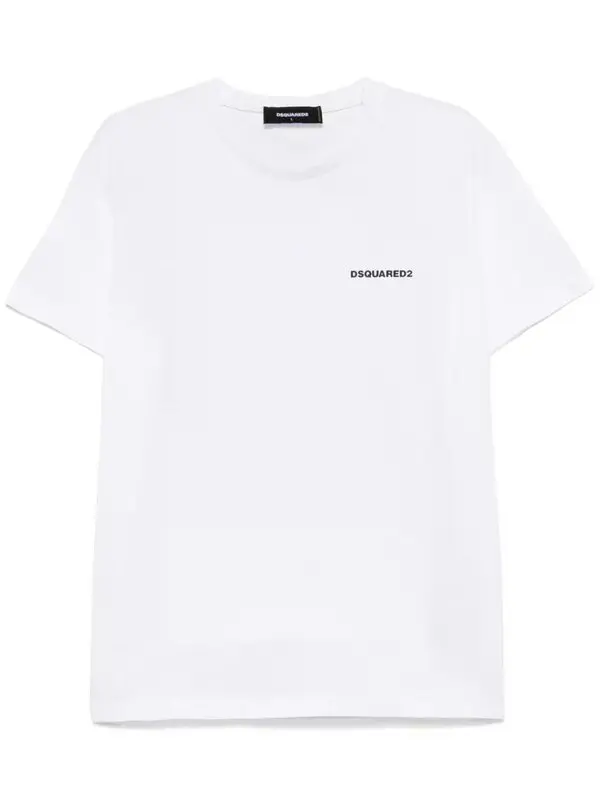 Dsquared2 Rubberised Logo-print T-shirt - White