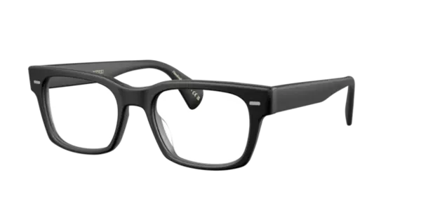 Oliver Spencer Square Eyeglasses - Semi-matte Black