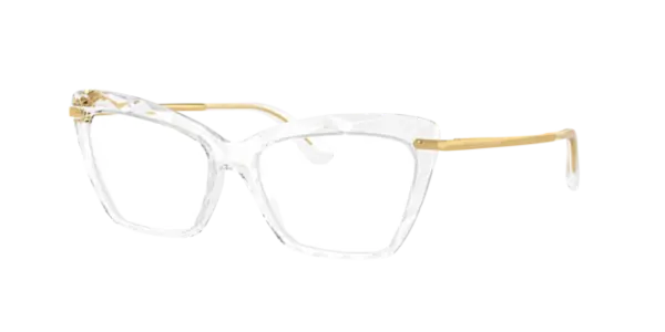 Dolce & Gabbana Cat Eye Eyeglasses - Crystal