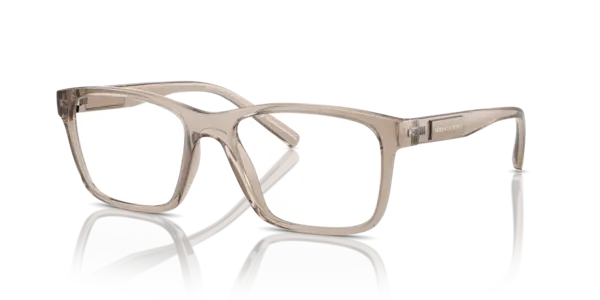 Armani Exchange Ax3114 Eyeglasses - Shiny Transparent Brown