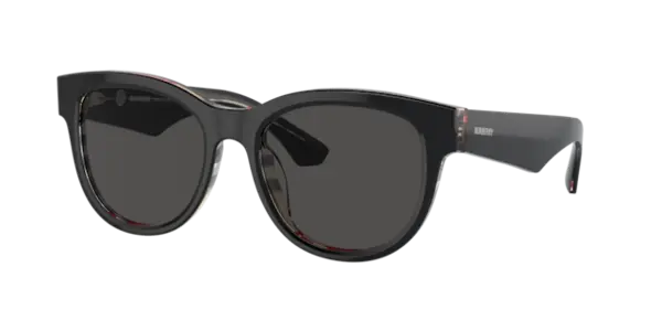 Burberry Phantos Frame Sunglasses - Top Black On Vintage Check