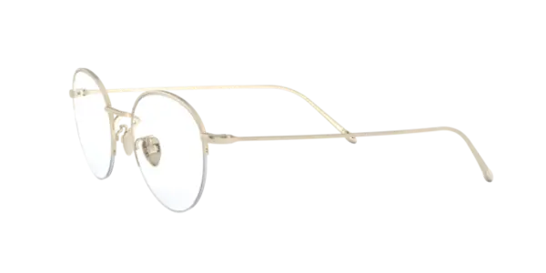 Giorgio Armani Round Eyeglasses - Brushed Soft Gold