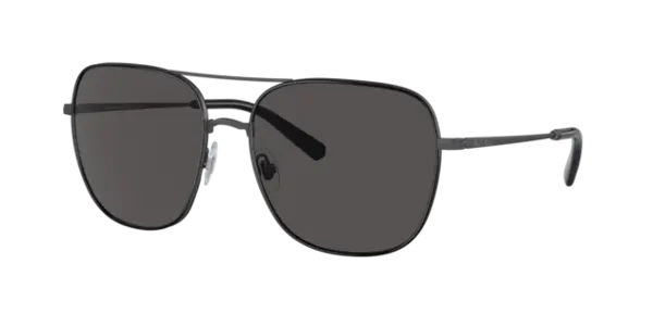Brooks Brothers Aviator Sunglasses With Metal Frame - Matte Gunmetal