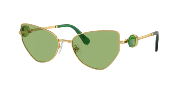 SWAROVSKI Sunglasses With Strass - Gold