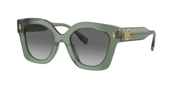 Tory Burch Sunglasses With Irregular Frame - Transparent Sage