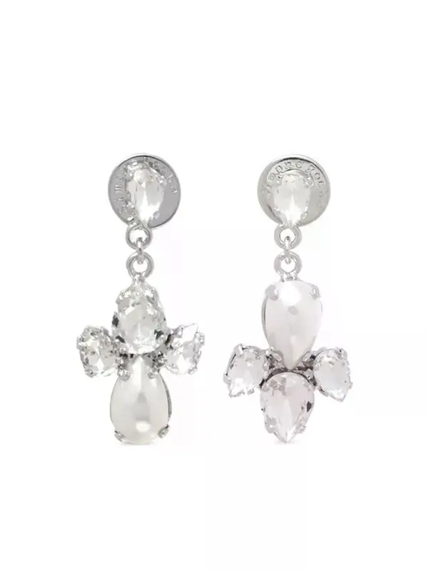 Simone Rocha Cross Pendant Earrings