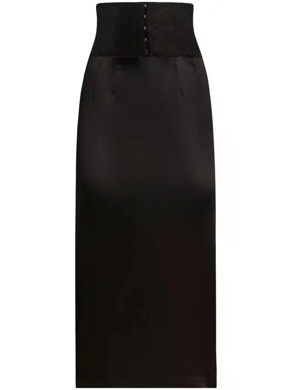 Dolce & Gabbana Lace-appliqué Midi Skirt