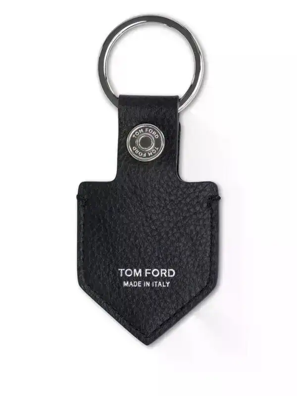 Tom Ford Leather Keyring In Black 15% Off Editorialist