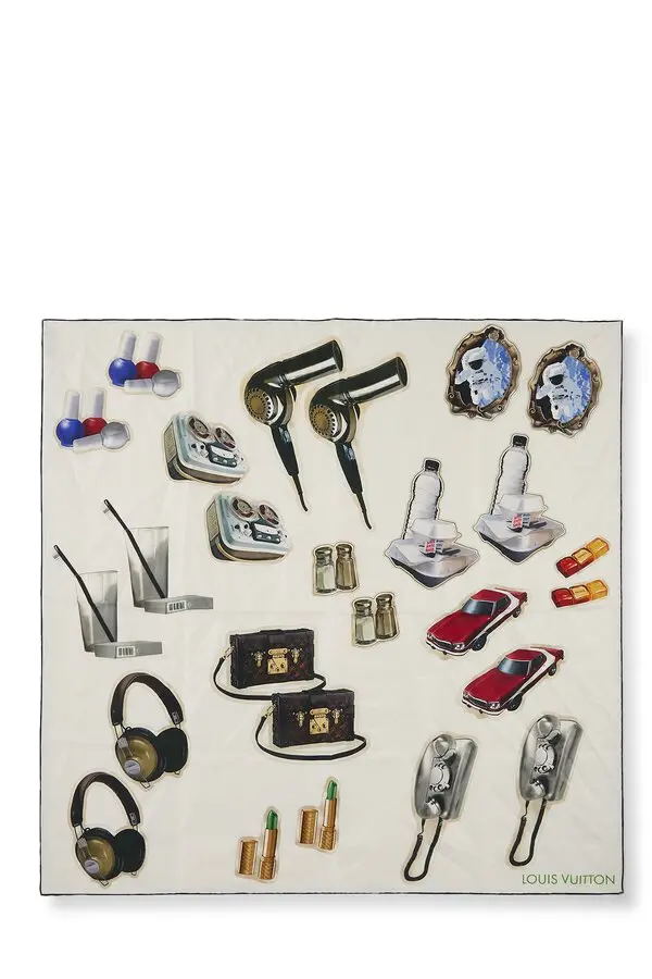LOUIS VUITTON Motif Silk Scarf