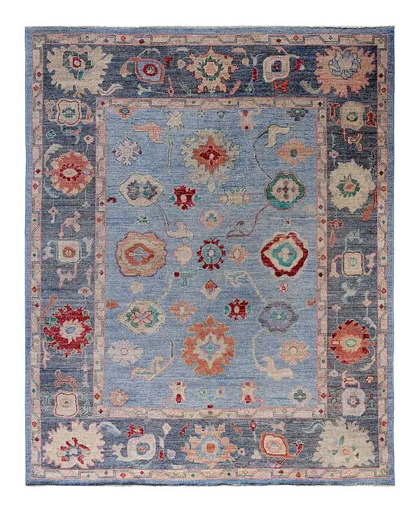 Bloomingdale'S Colorful Oushak M1945 Area Rug, 8' X 9'9 - Light/blue