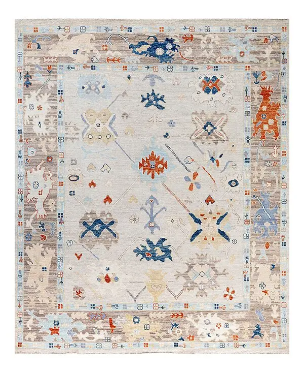 Bloomingdale'S Colorful Oushak M1945 Area Rug, 8' X 9'9 - Beige