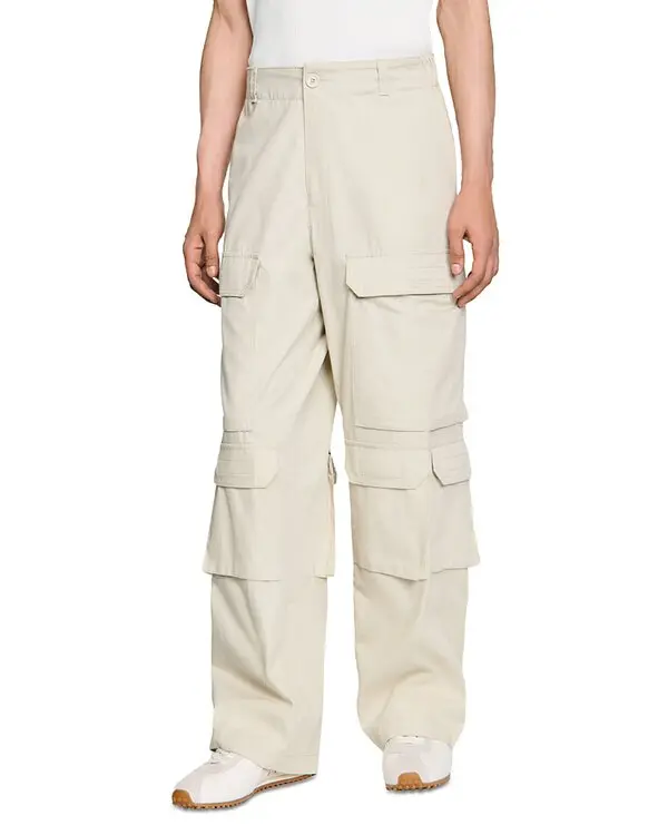 Sandro Cargo Trousers - Aluminum