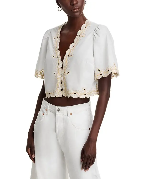 Rails Cataluna Scalloped Blouse