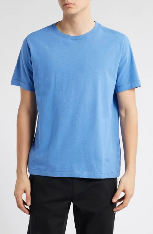 MERZ B. SCHWANEN Organic Cotton & Hemp T-shirt - Faded Blue