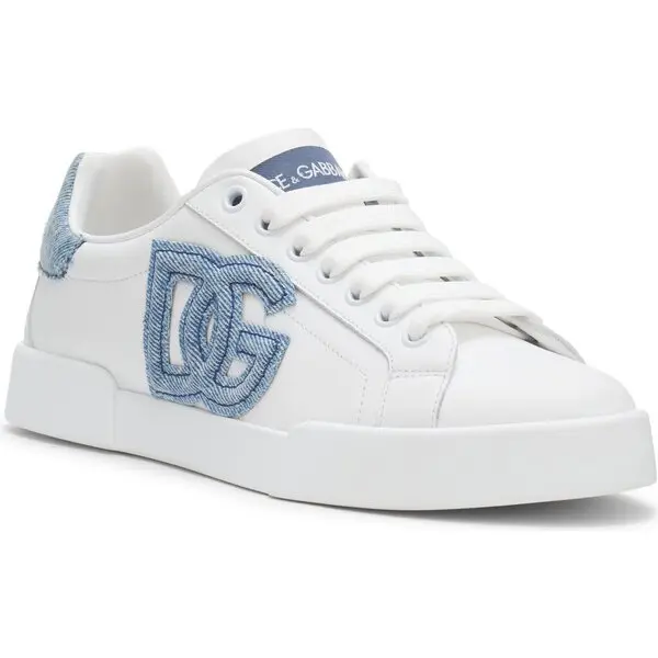 Dolce & Gabbana Logo Sneakers - Bianco/ Azzurro