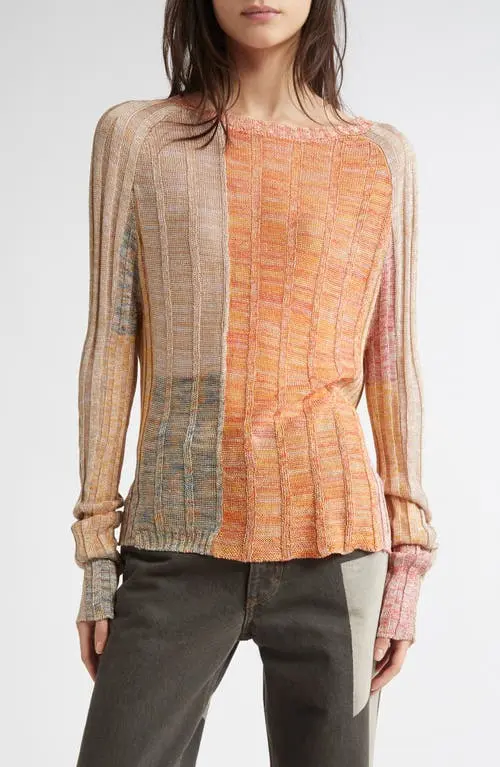 Eckhaus Latta Symphony Colorblock Sweater - Reef
