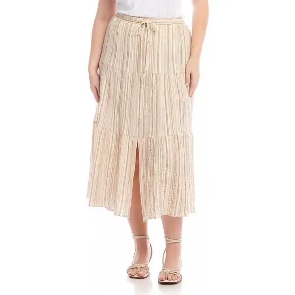 Karen Kane Textured Midi Skirt