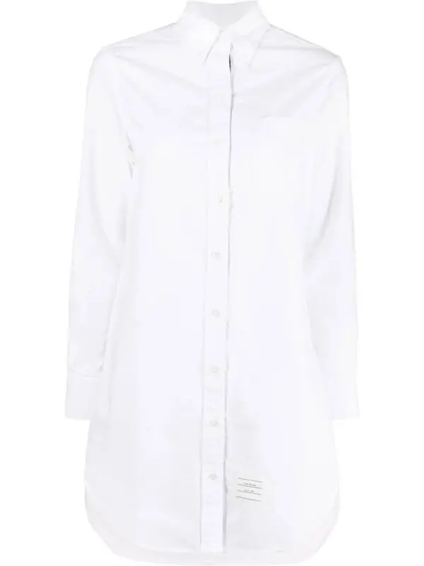 Thom Browne Rwb Chemise Dress - White