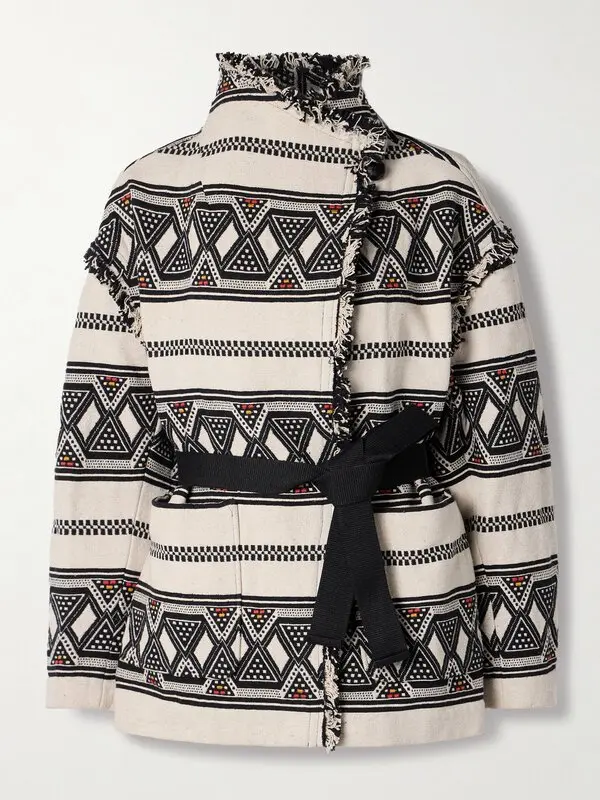 MARANT ETOILE Josialo Belted Jacket - Neutrals