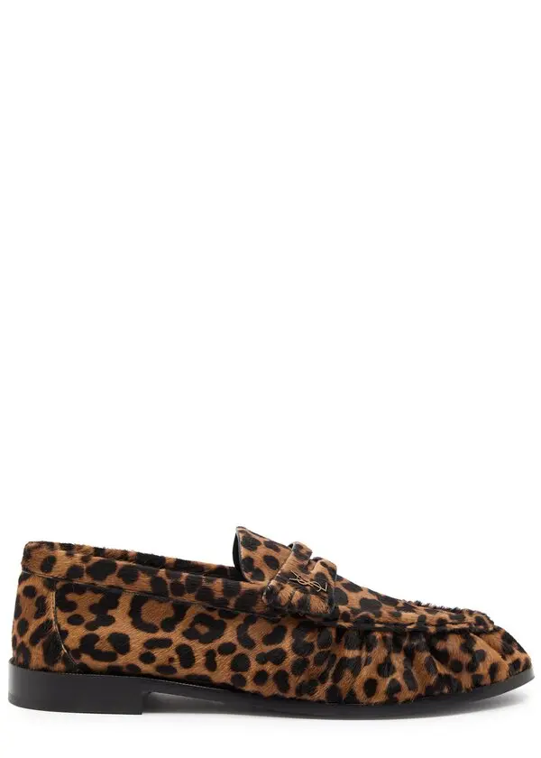 Saint Laurent Print Loafers - Leopard