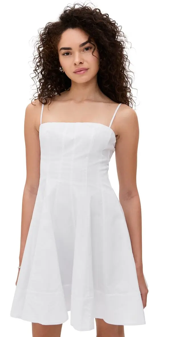 Staud Wylie Mini Dress - White