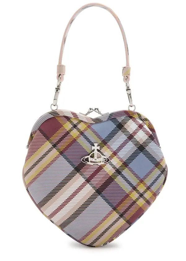 VIVIENNE WESTWOOD Belle Heart Nubuck Top Handle Bag
