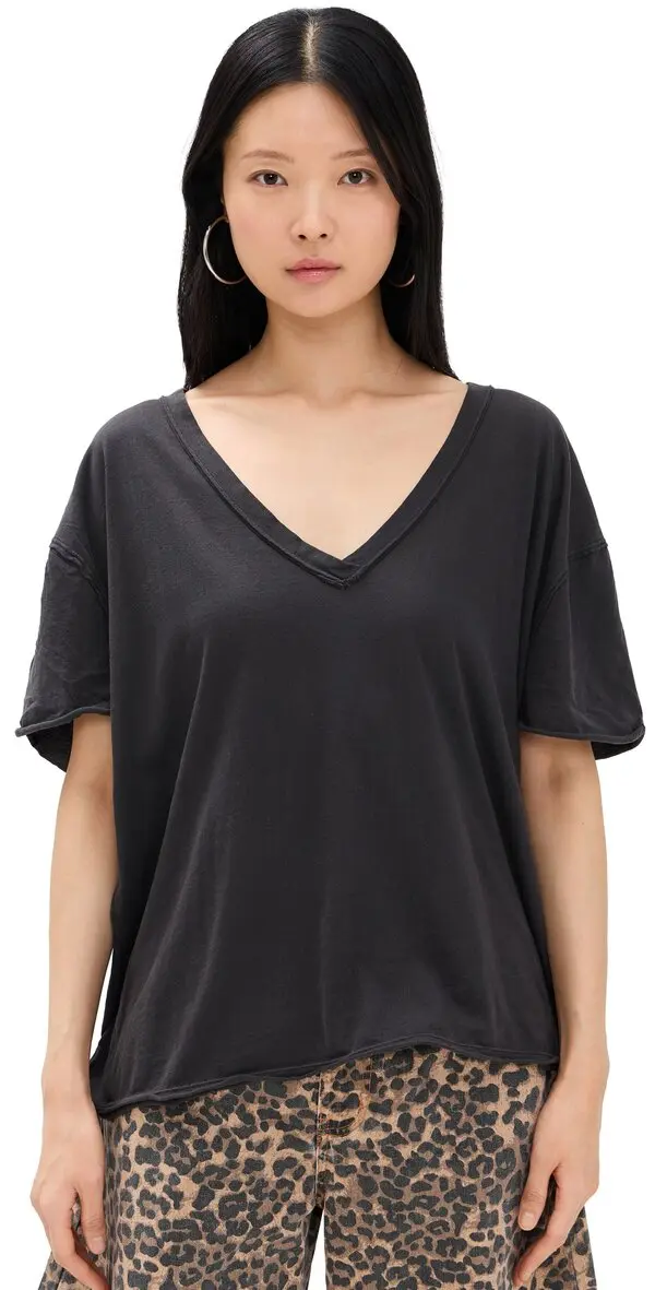 Free People Nina V Tee - Black