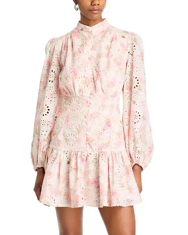 Bardot Hendry Floral Mini Dress In Pink Floral - 76% Off | Editorialist