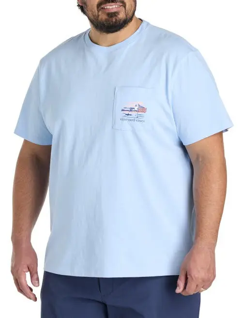 Vineyard Vines Big & Tall Lighthouse Wakes Graphic Tee