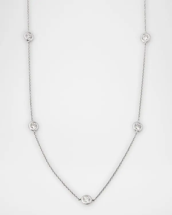 LISA NIK 18k Gold 0.60 Tcw Diamond Dot Necklace - Diamonds