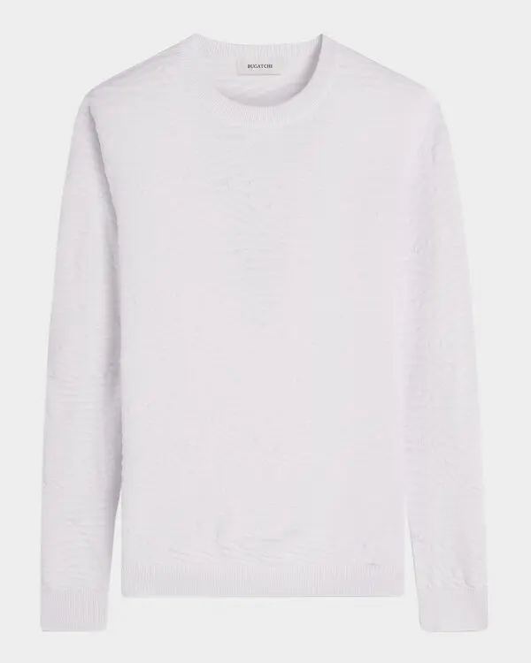 Bugatchi Textured Long-sleeve Sweater