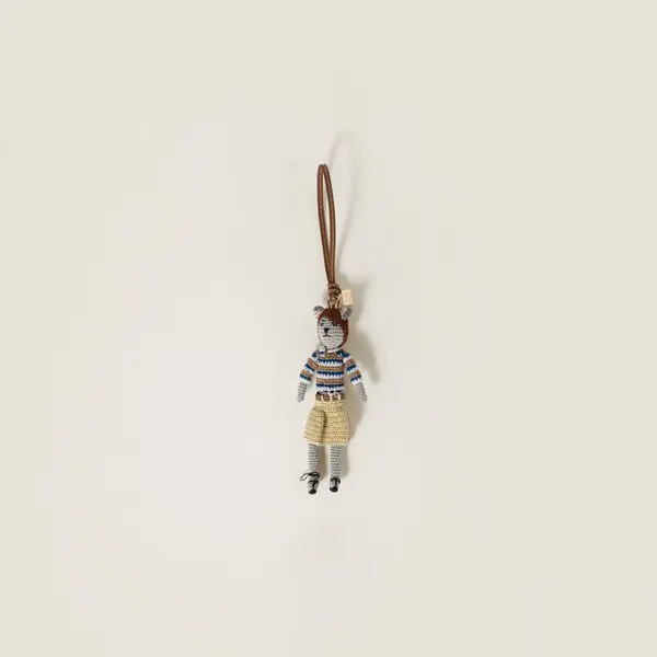 Miu Miu Technical Yarn Trick - Tan/gold