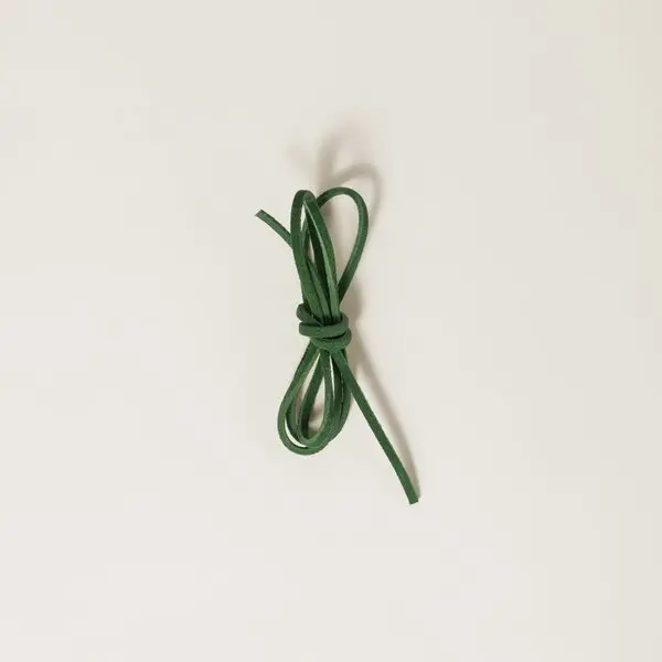 Miu Miu Leather Laces - Green