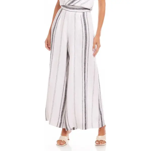 Fifteen Twenty Vivienne Wide Leg Linen Pants